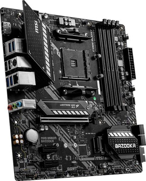 MSI, MAG B550M Bazooka, Gaming, Motherboard, AMD, AM4, DDR4, PCIe 4.0 ...