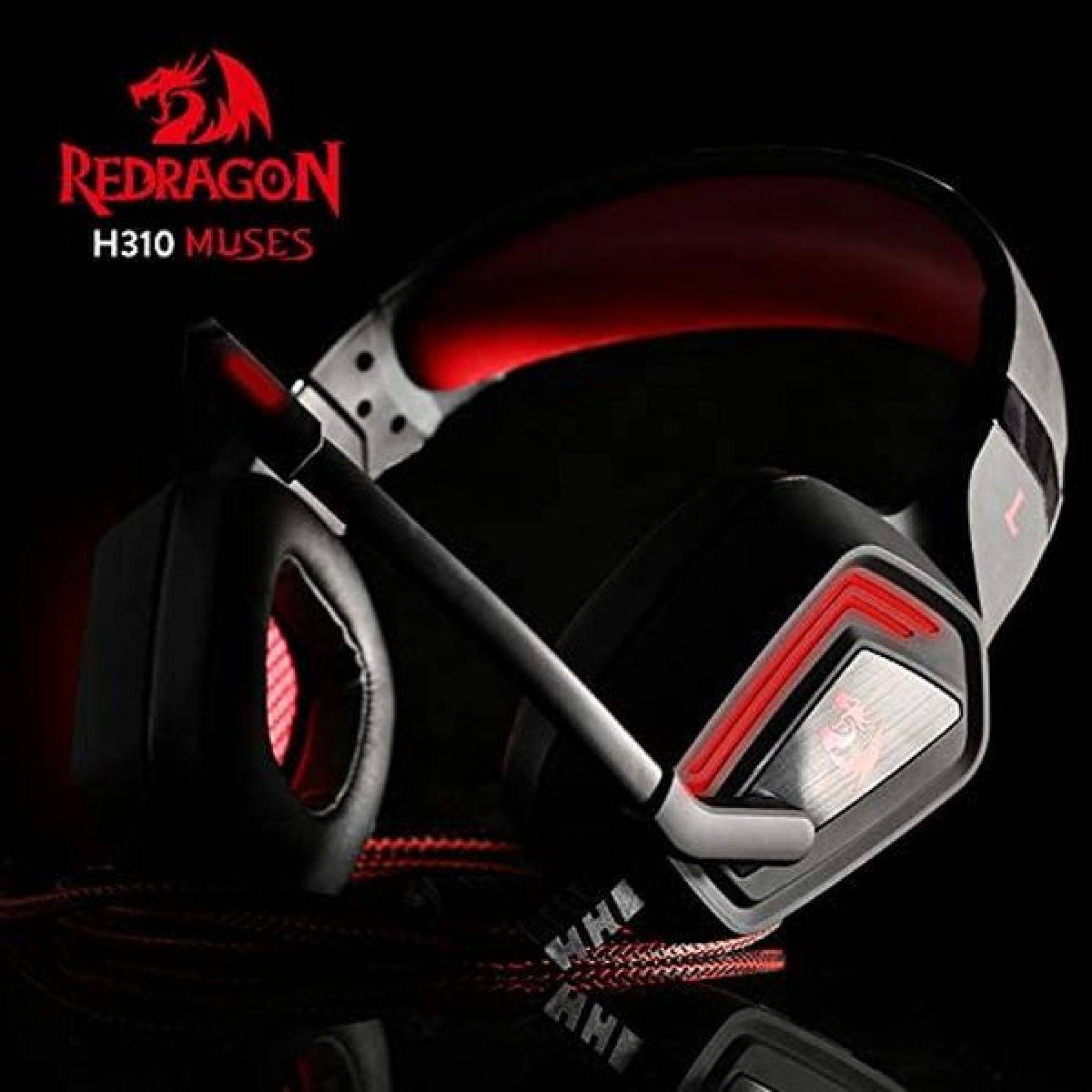 Redragon, H310, MUSES, Wired Gaming, Headset, 7.1 Surround-Sound Pro ...